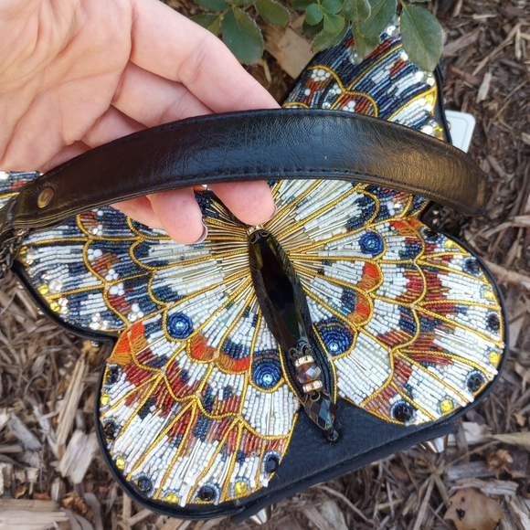 Mary Frances | Bags | Mary Frances In Flight Beaded Butterfly Bag ...